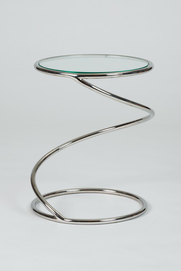 PS-12 Spiral Side Table by Brueton For Sale at 1stdibs