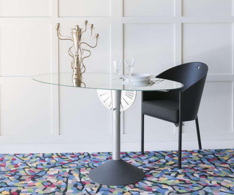 Psiche Table Mirror Silver And Dark Grey Aluminum By Driade For Sale at ...