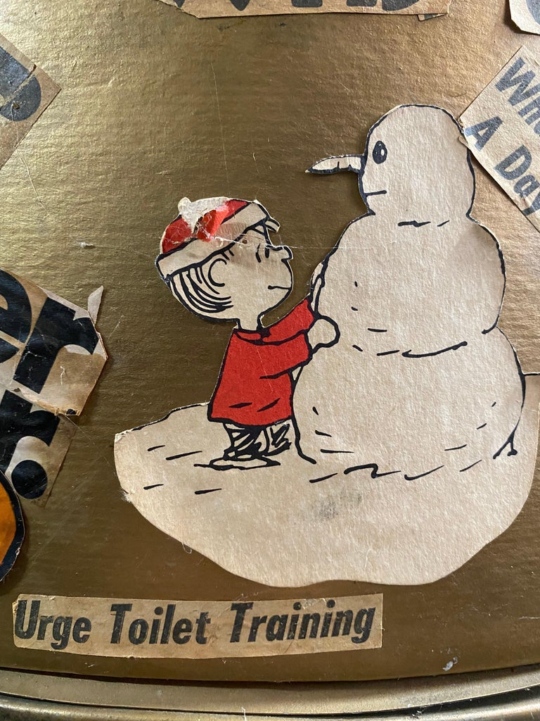 Psychedelic 60s Counter Culture Collage Packing Crate For Sale at 1stDibs