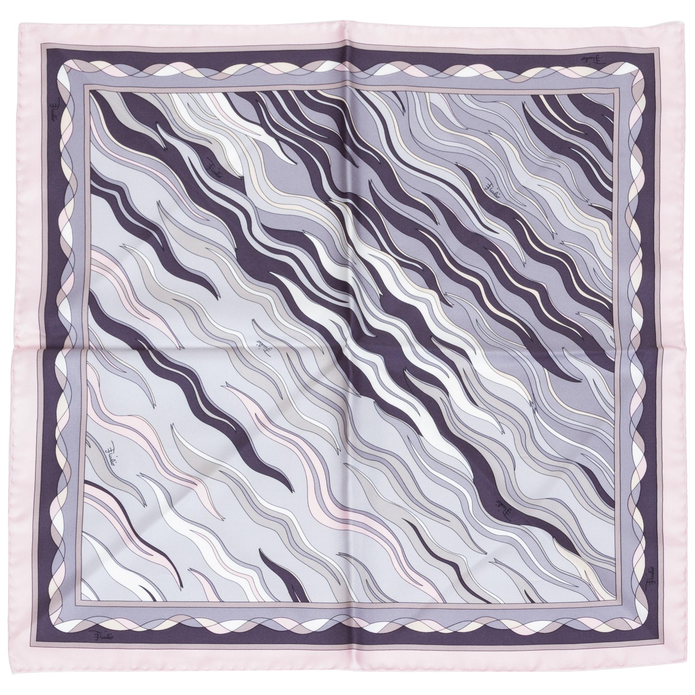Vintage Emilio Pucci Silk Scarf at 1stDibs