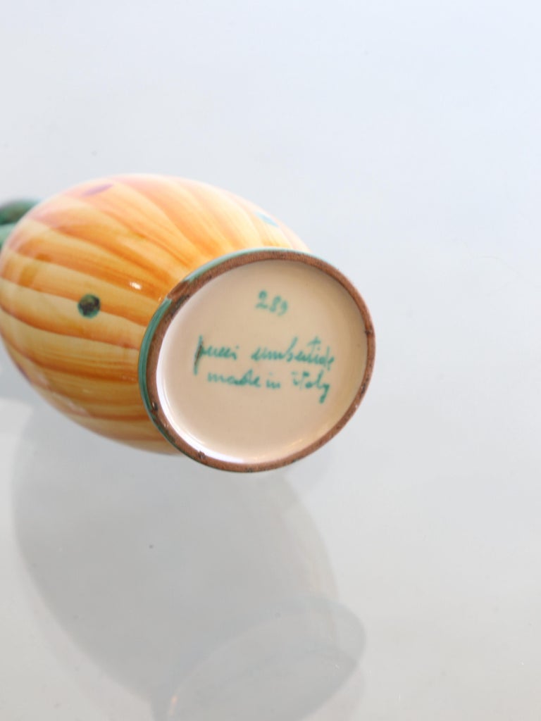 Pucci Umbertide Hand Painted Olive Oil Ceramic Bottle, 1950s For Sale ...