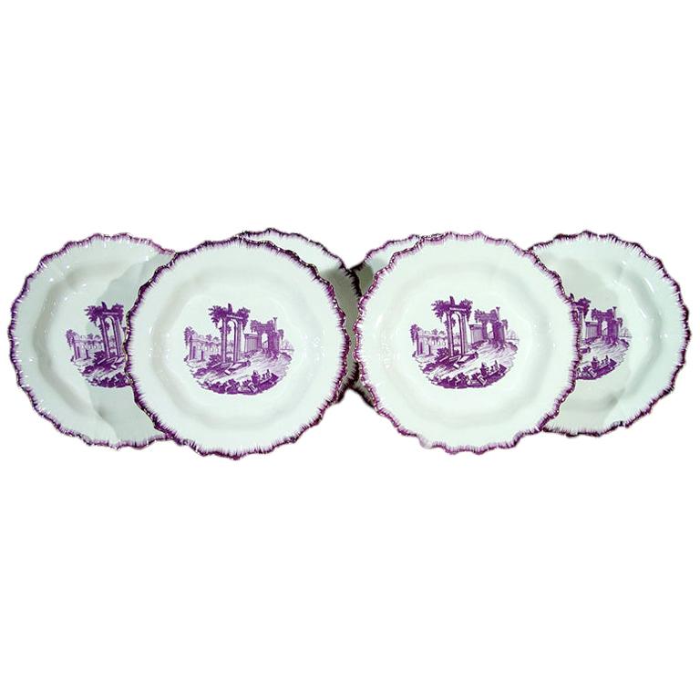 Dozen 18th Century Wedgwood Creamware Dishes Decorated with Shells at ...