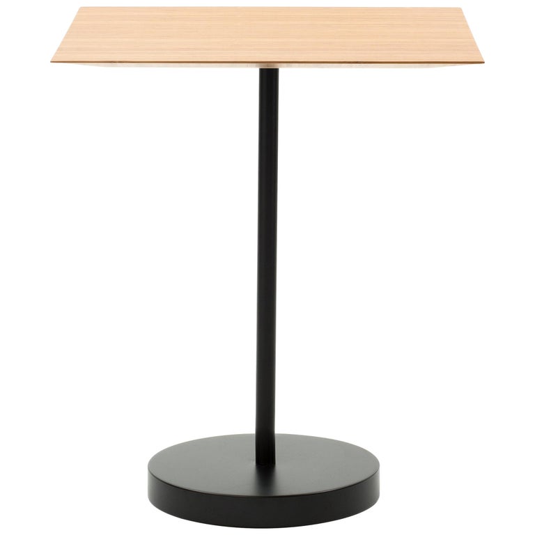 Puck Table, Aluminium base and Wooden top by Claesson Koivisto Rune For ...