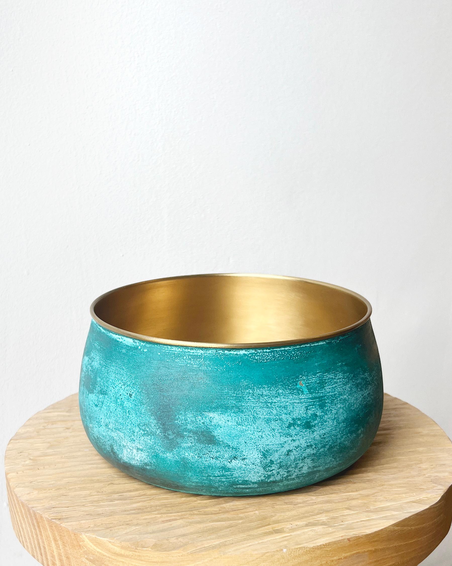 Puco Oxidized Bronze Bowl Handmade in Chile For Sale at 1stDibs