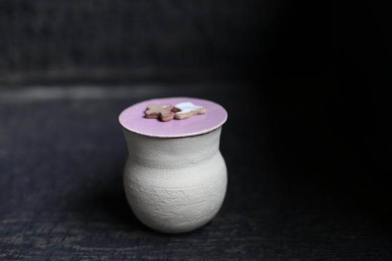 Puddle Coaster in Stracciatella Clay For Sale at 1stDibs