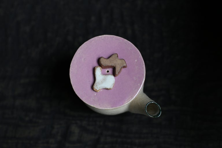 Puddle Coaster in Stracciatella Clay For Sale at 1stDibs