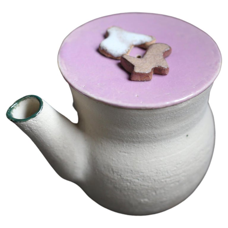 Puddle Coaster in Stracciatella Clay For Sale at 1stDibs