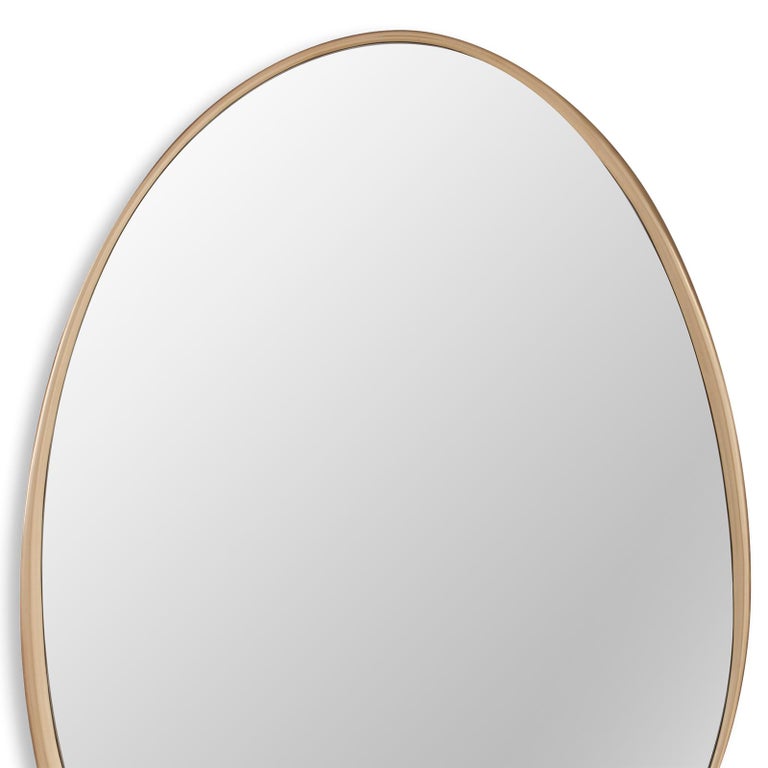 Puddle Gold Mirror in Solid Mahogany Wood For Sale at 1stDibs