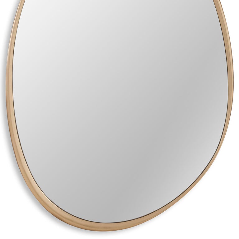 Puddle Gold Mirror in Solid Mahogany Wood For Sale at 1stDibs