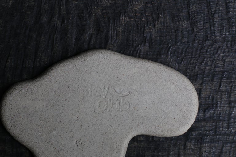 Puddle Plate in Speckled Grey Clay and Sheer Glaze, Medium For Sale at ...