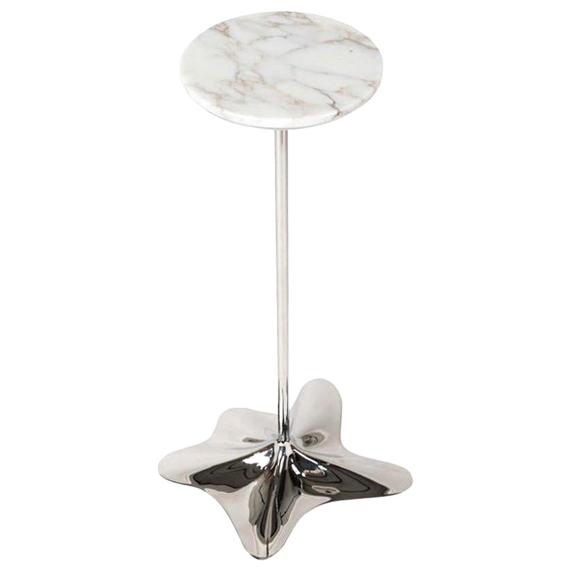 Puddle Stainless Side Table For Sale at 1stDibs