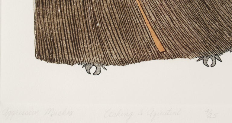 Pudlo Pudlat - Aggressive Muskox For Sale at 1stDibs