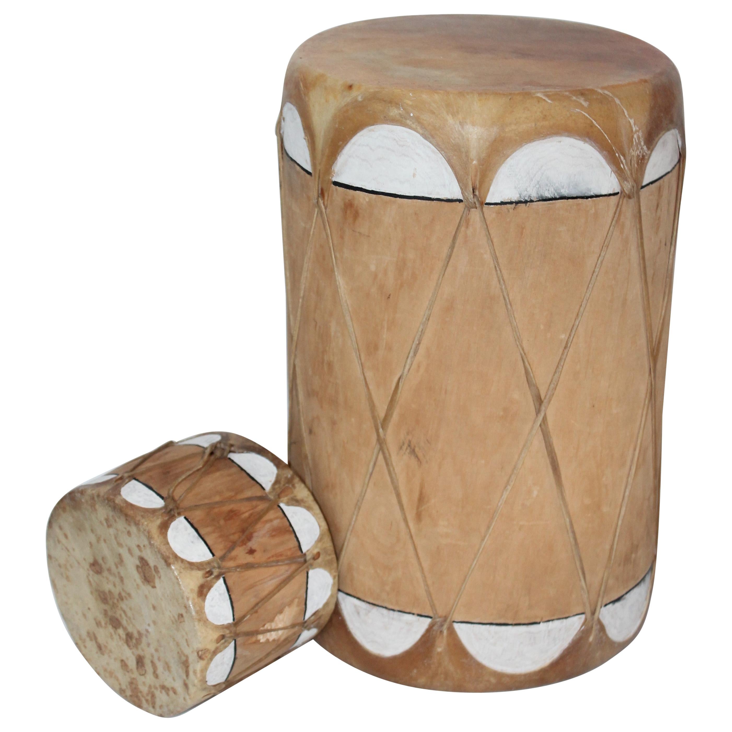 Pueblo Native American Drum at 1stDibs
