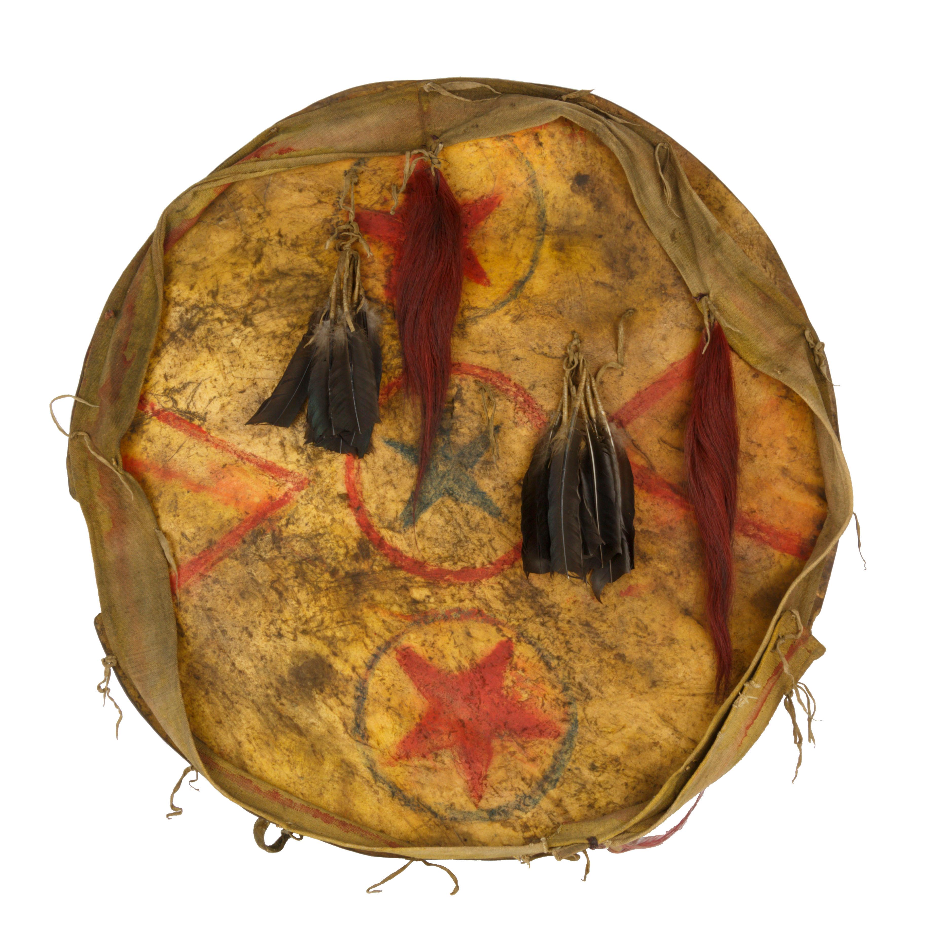 Native American Muslin Ghost Dance Shield For Sale at 1stDibs