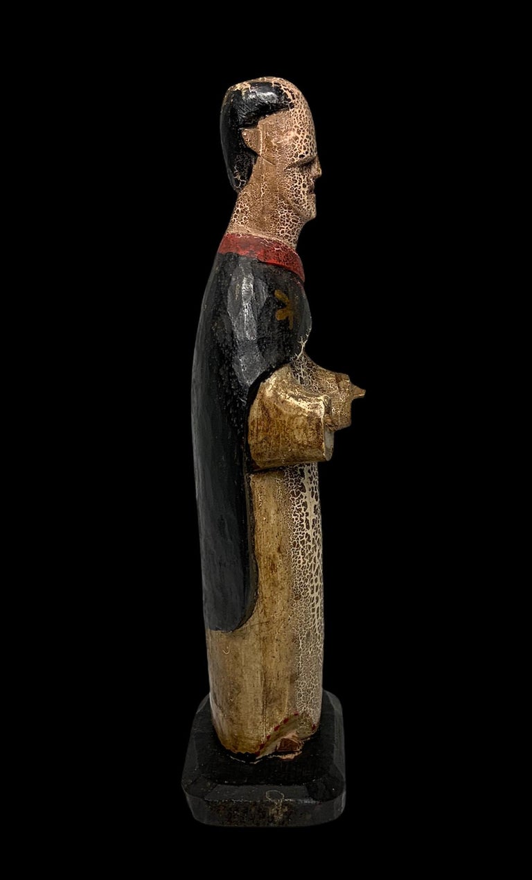Puerto Rican 19th Century Santo de Palo of St. Anthony Wood Carving at ...