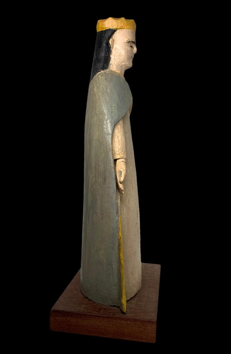 Puerto Rican 19th Century Wood Santo de Palo Carving For Sale at 1stDibs