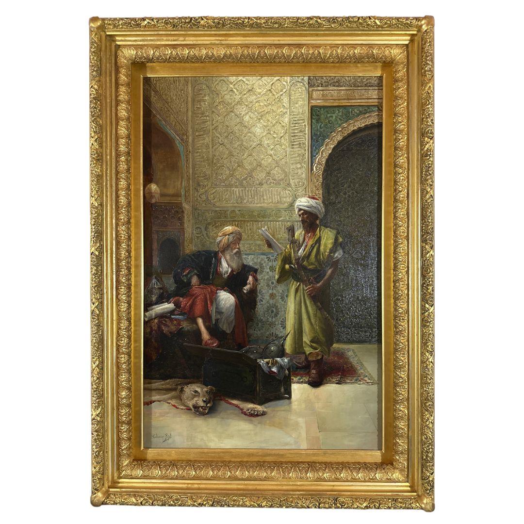 Francesco Beda - "Musical Interlude" 19th century antique realism Large ...