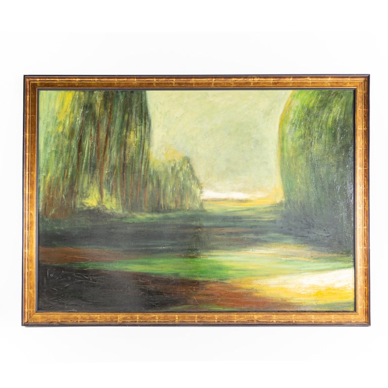 Pullman Extra Large Original Art Oil on Canvas For Sale at 1stDibs