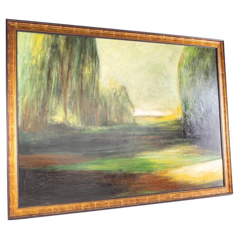 Pullman Extra Large Original Art Oil on Canvas For Sale at 1stDibs