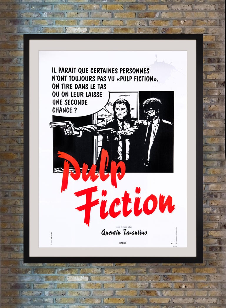'Pulp Fiction' Original Vintage French Movie Poster by Bernard Bittler ...