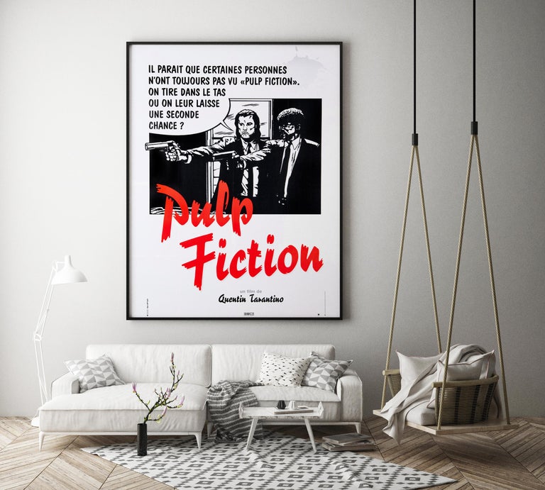 'Pulp Fiction' Original Vintage French Movie Poster by Bernard Bittler ...