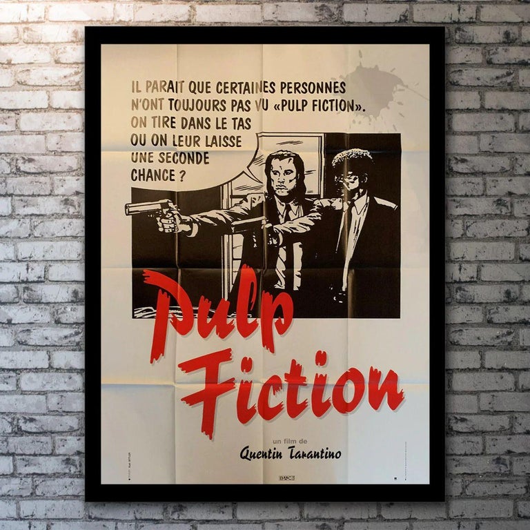 Pulp Fiction, Unframed Poster, 1994 For Sale at 1stDibs