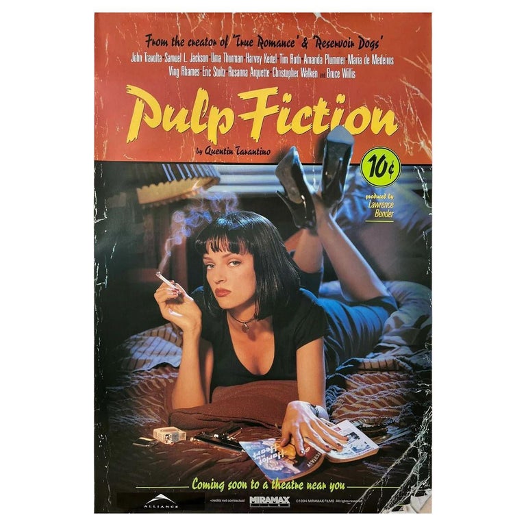 Pulp Fiction, Unframed Poster, 1994 For Sale at 1stDibs