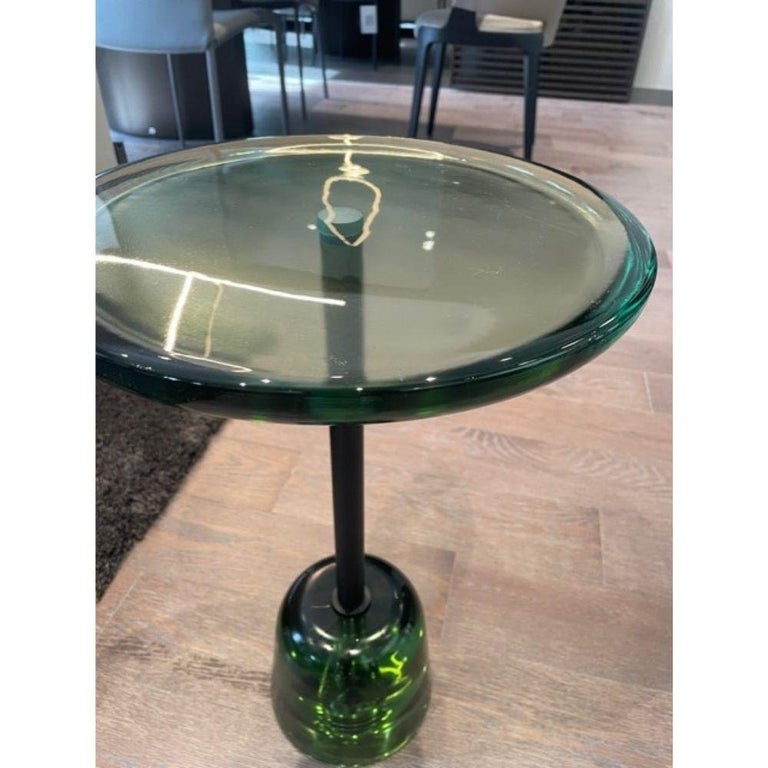 Pulpo Pina Side Table in Green Glass at 1stDibs