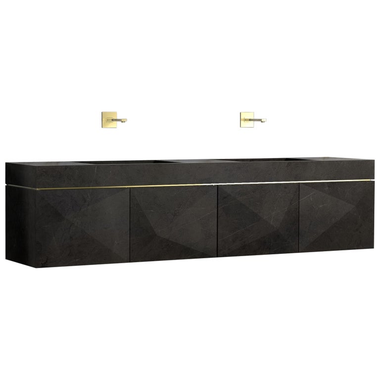 PuntaDue Washbasin and Cabinet by Marmi Serafini For Sale at 1stDibs