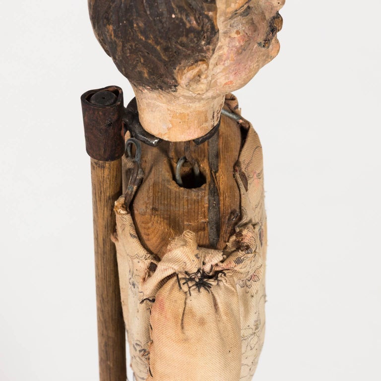 Puppet Sculpture on Stand For Sale at 1stDibs