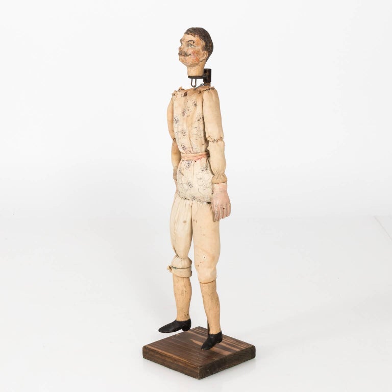 Puppet Sculpture on Stand For Sale at 1stDibs