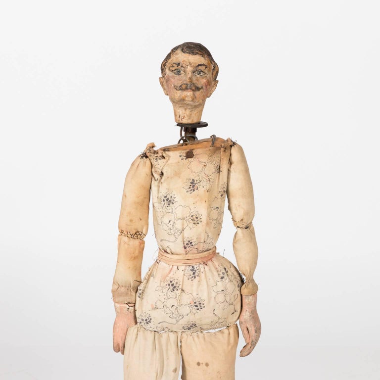 Puppet Sculpture on Stand For Sale at 1stDibs