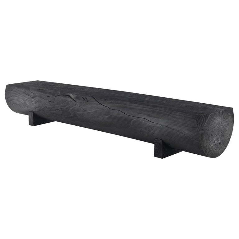 Pure 94 Inches Black Cedar Bench By Matteo Thun For Sale at 1stDibs ...
