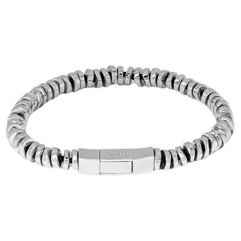 Pure Click Bead Bracelet in Sterling Silver, Size S For Sale at 1stDibs