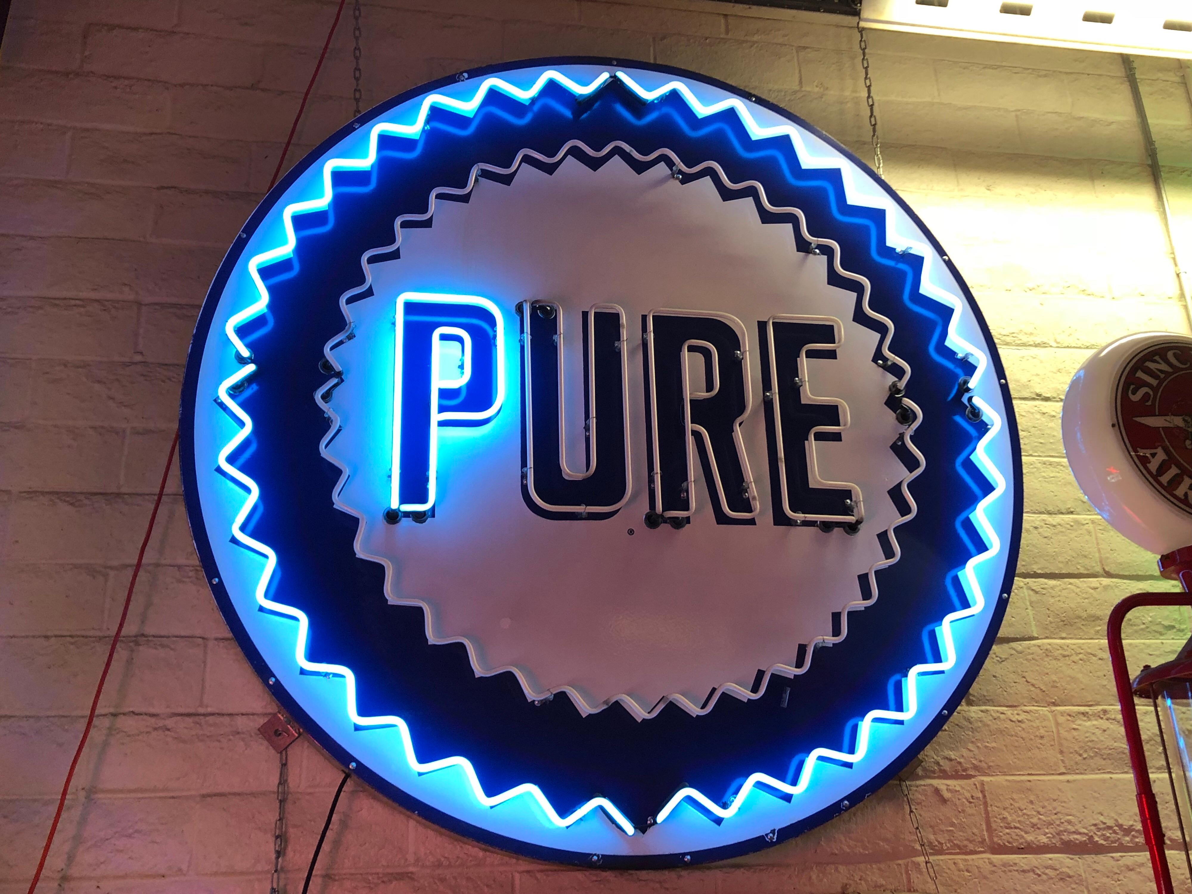 Pure Oil Animated Neon Sign, 1950s For Sale at 1stDibs | pure oil sign ...