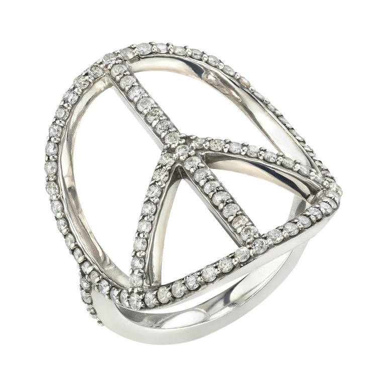 Pure Peace Diamond Ring For Sale at 1stDibs
