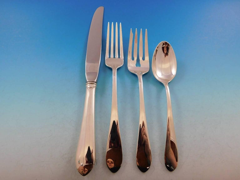 Puritan by Gorham Sterling Silver Flatware Set for 12 Service 96 Pieces ...