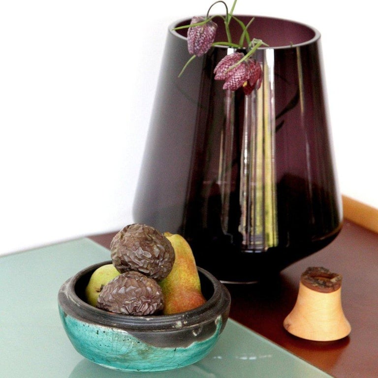 Purple and Turquoise Ruby Stacking Vessel, Pia Wüstenberg For Sale at ...