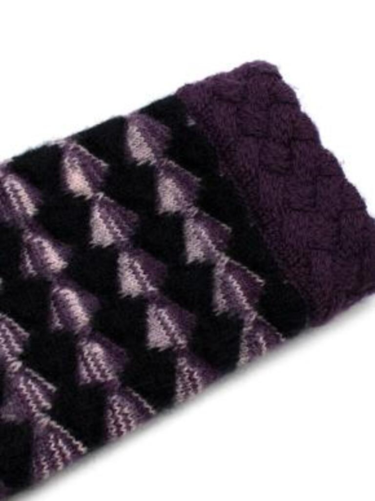 purple and blue basketweave wool jacket For Sale at 1stDibs