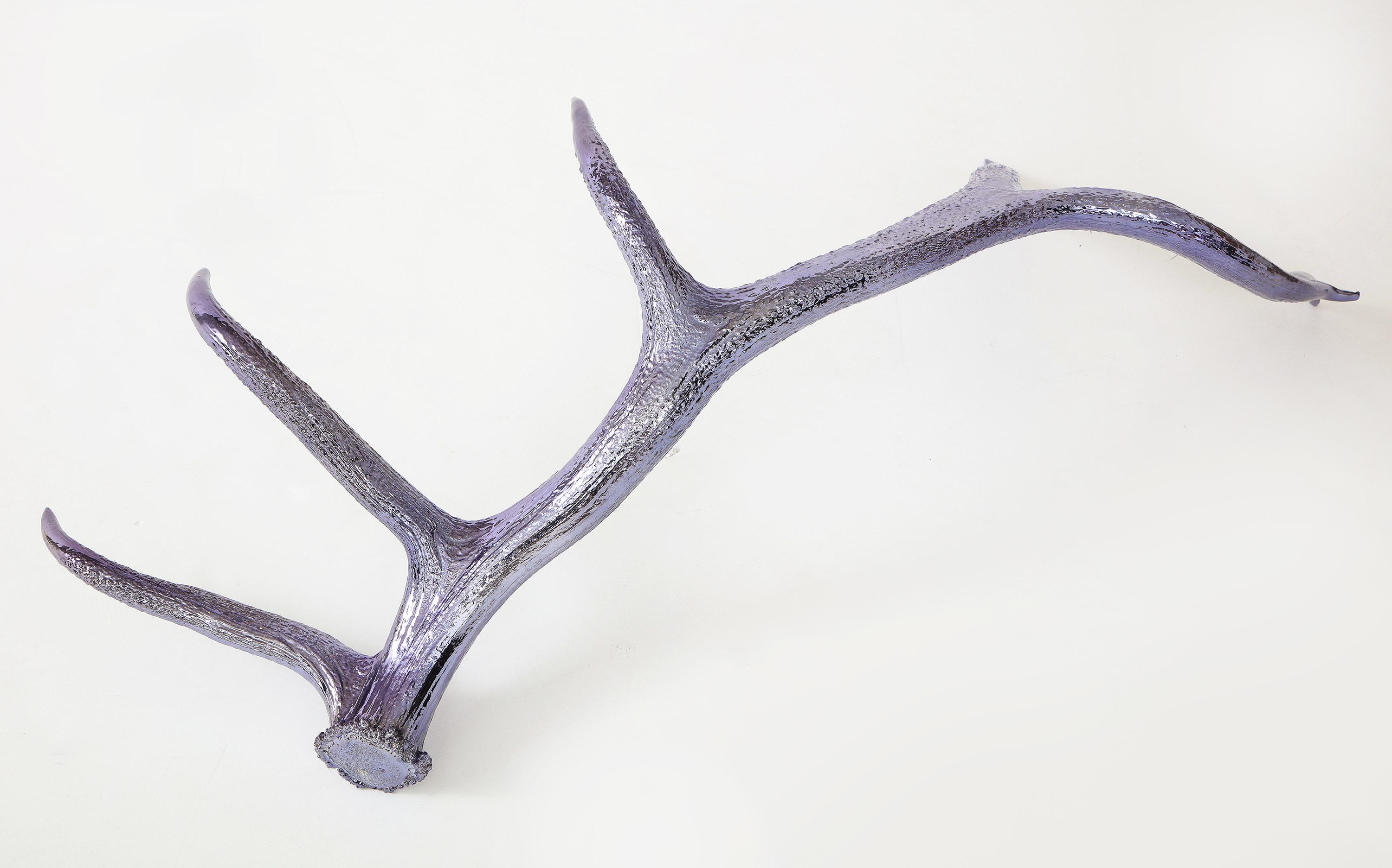 Purple Chromed Elk Antler Shed For Sale at 1stDibs | elk antler drawings