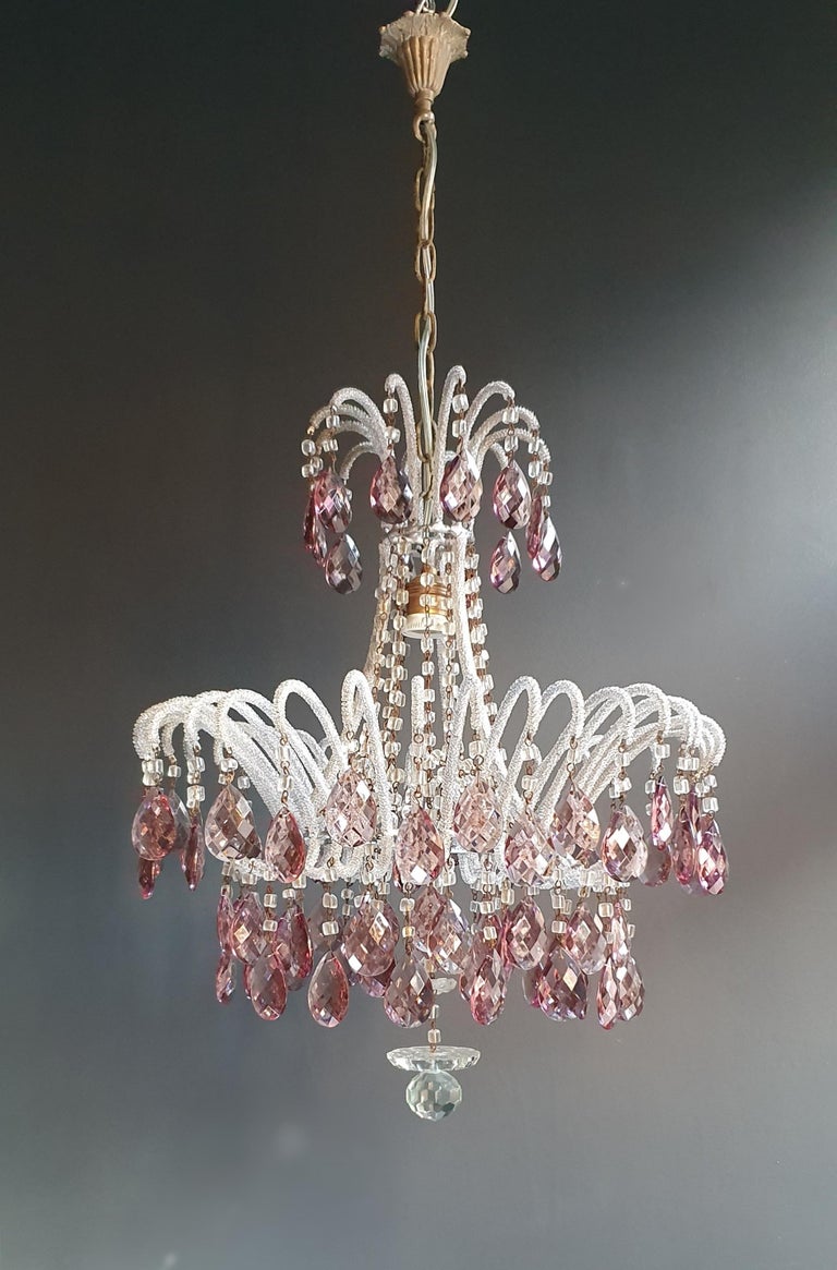 Purple Crystal Chandelier Antique Ceiling Murano Florentiner Lustre Art ...