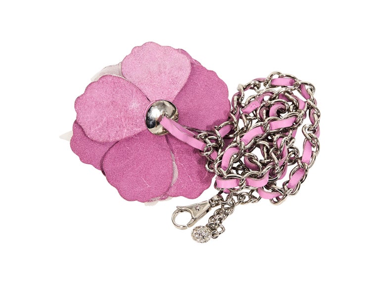 Purple Dolce and Gabbana Floral Chain Belt For Sale at 1stDibs