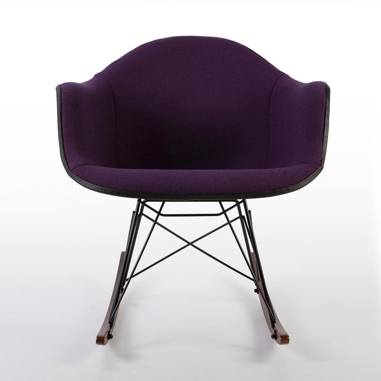 Purple Herman Miller Vintage Eames Upholstered RAR Arm Shell Chair at ...