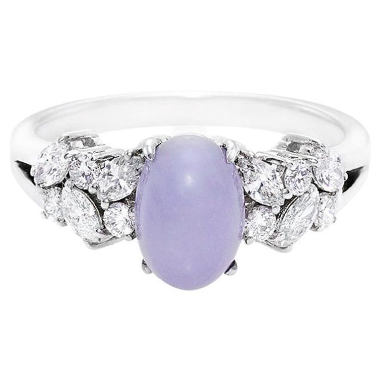 Customizable Purple Jade Marquise Diamond Unique Engagement Cocktail ...