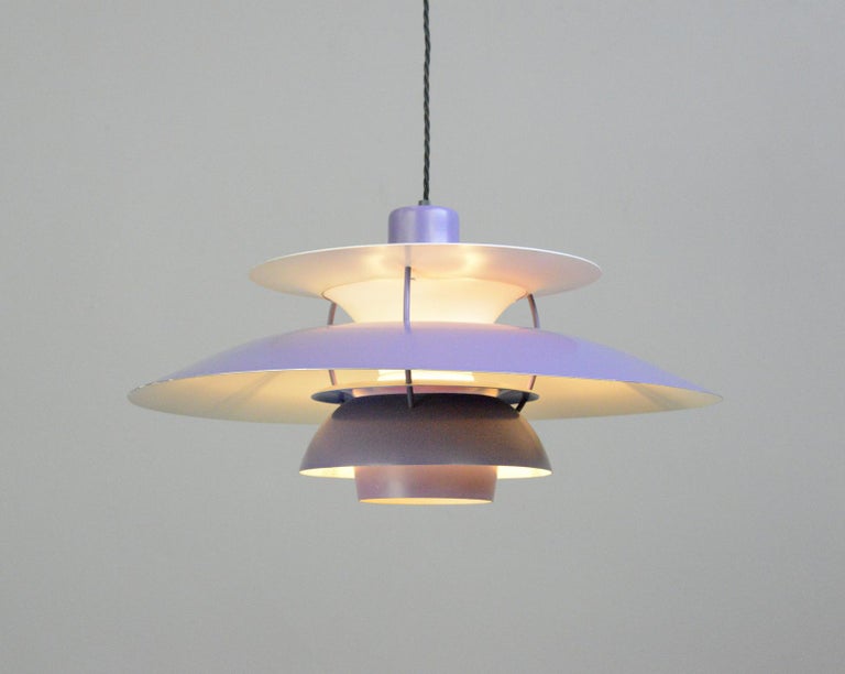 Purple Model PH5 Pendant Lights by Louis Poulson circa 1960s For Sale ...