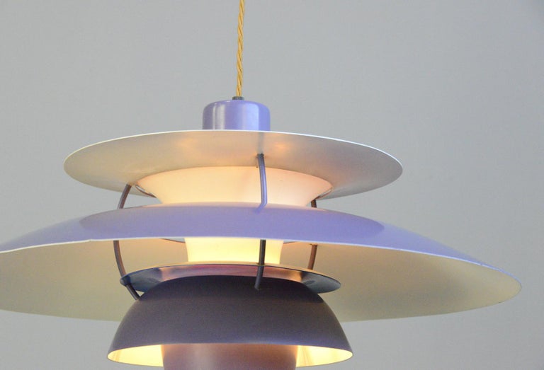Purple Model PH5 Pendant Lights by Louis Poulson, Circa 1960s For Sale ...