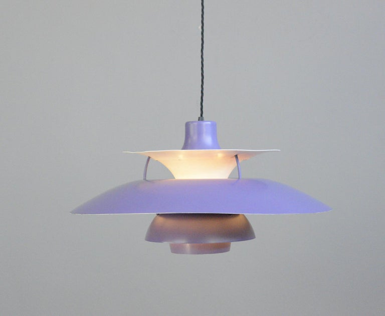 Purple Model PH5 Pendant Lights by Louis Poulson Circa 1960s For Sale ...