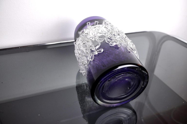 Purple Seguso Vase in Murano Glass, Italy, 1960 For Sale at 1stDibs