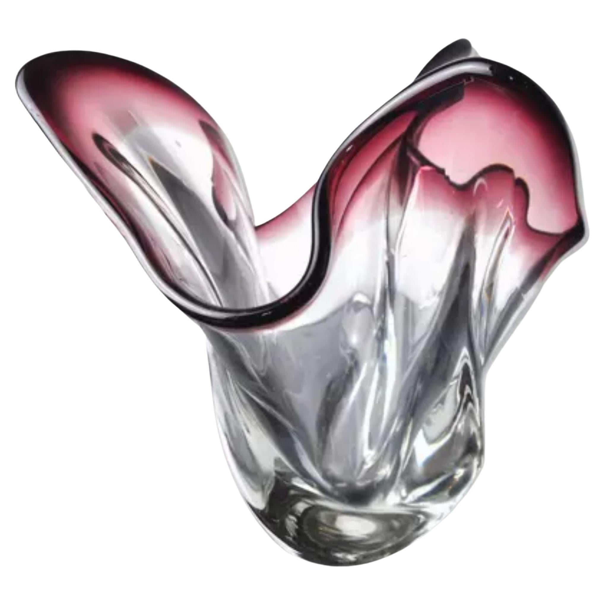 Purple seguso vase in murano glass, italy, 1960 For Sale at 1stDibs