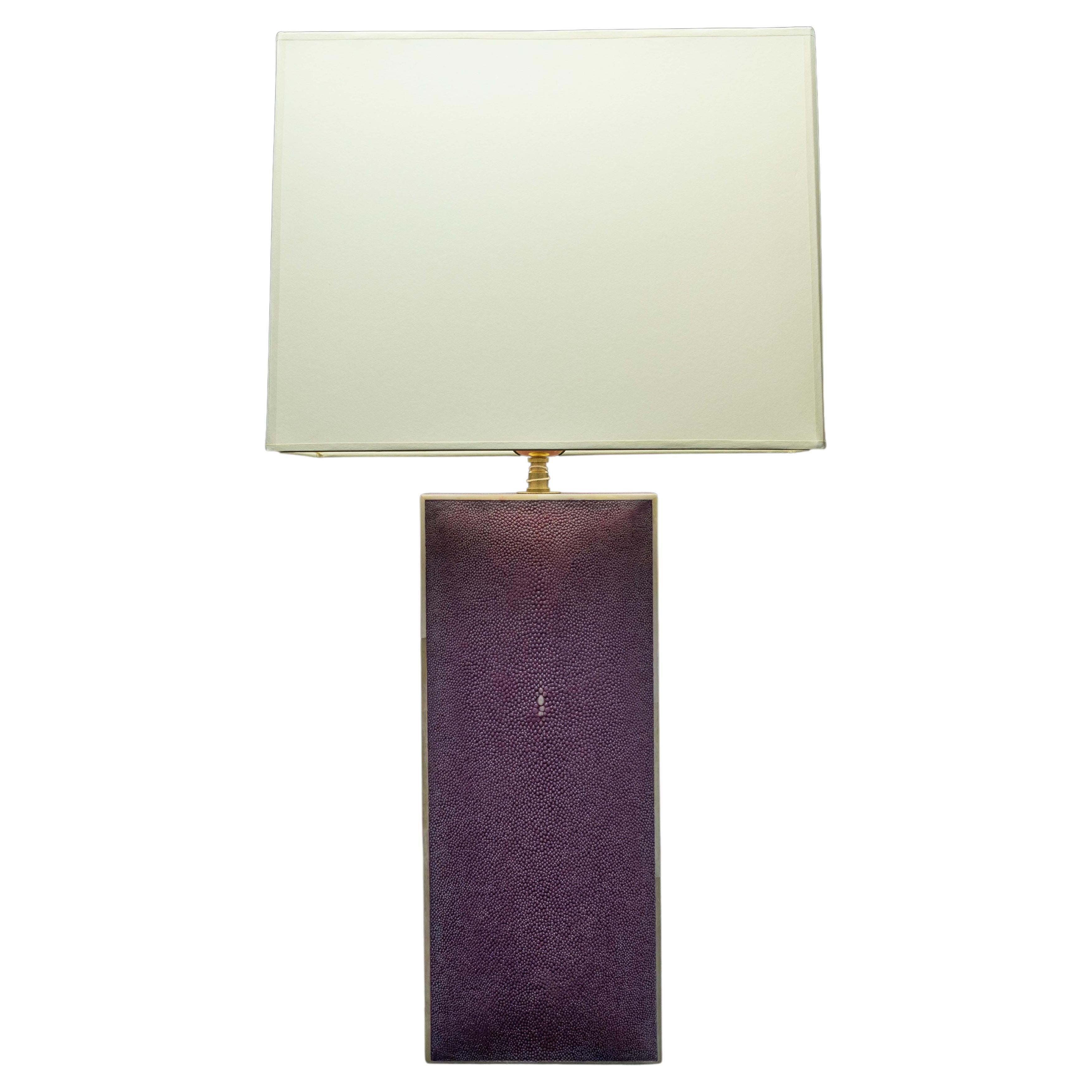 Light Pink Shagreen Lamp For Sale at 1stDibs